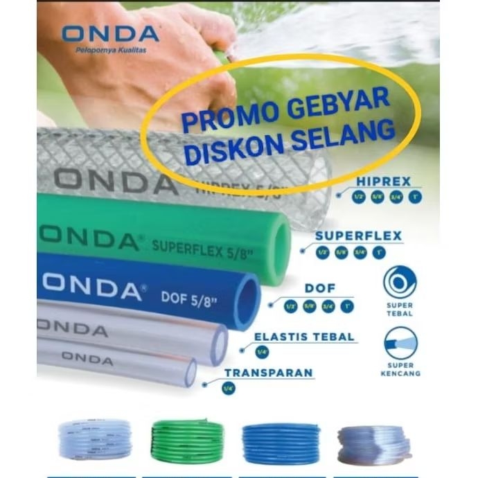 Jual Onda Selang Air 5/8 Dof Ecer Per Meter | Shopee Indonesia