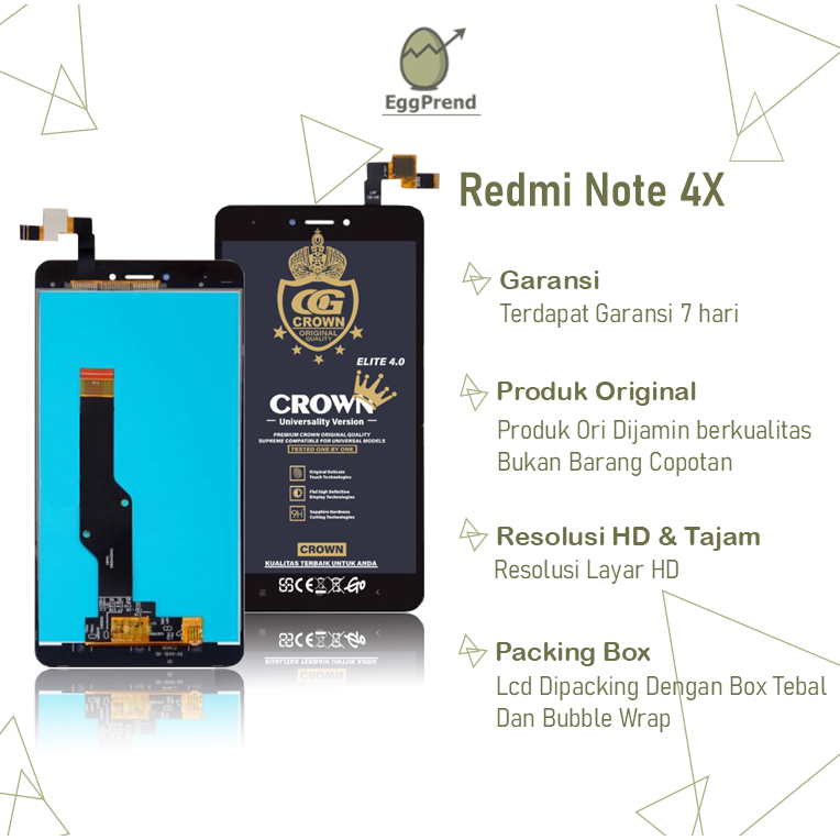 Jual LCD TOUCHSCREEN XIAOMI REDMI NOTE 4X SNAPDRAGON FULLSET COMPLETE ...