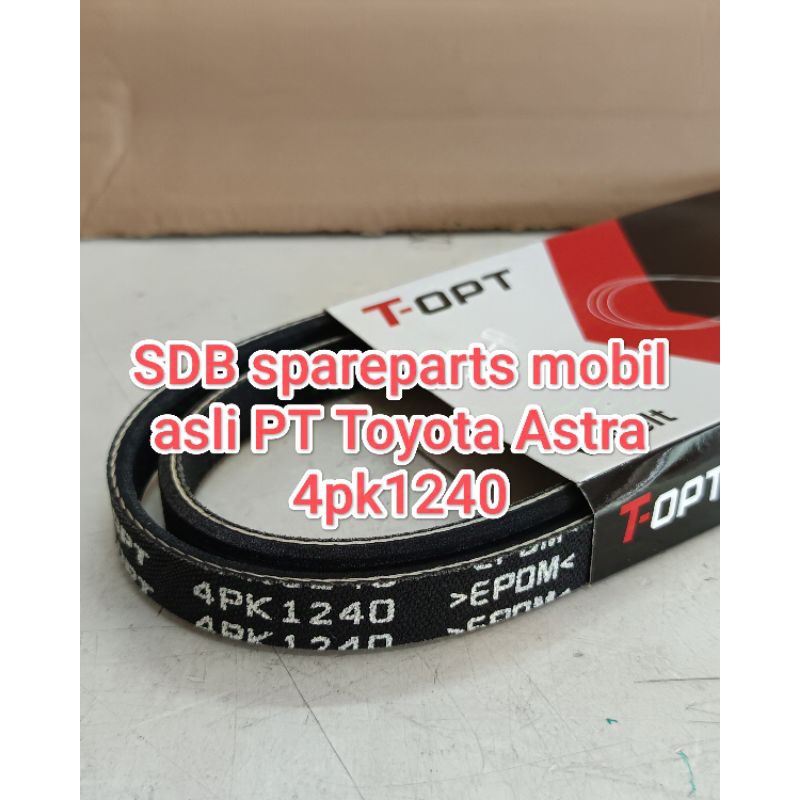 Jual asli Toyota Astra / tali kipas fan van belt new Yaris Vios limo gen2 gen3 4pk1240 | Shopee ...
