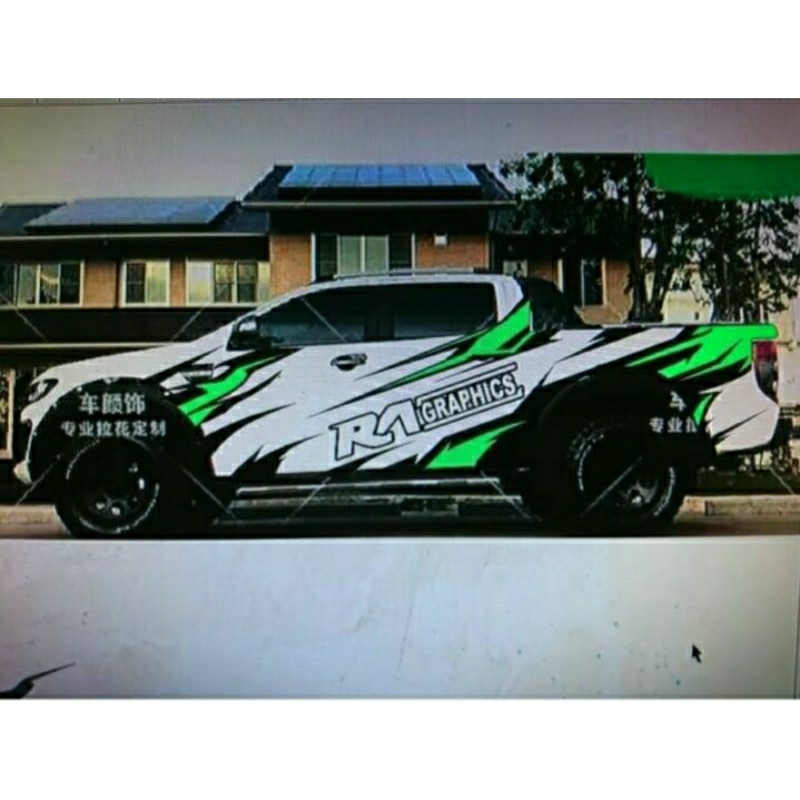 Jual cutting sticker mobil Hilux triton D-Max ranger sticker variasi ...
