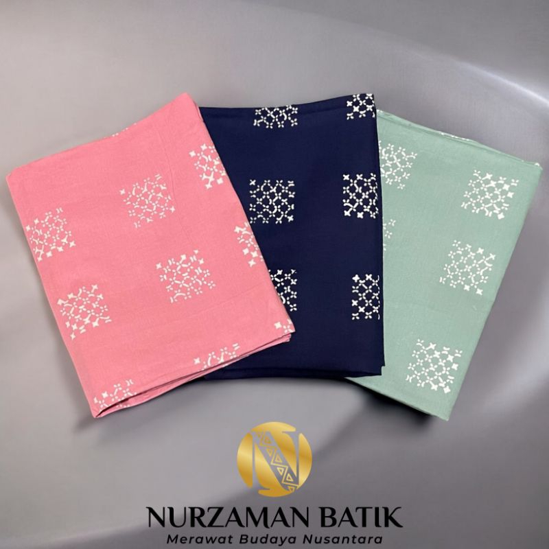 Jual Kain Batik Modern Motif Sashiko Tahu | Nurzaman Batik | Shopee ...
