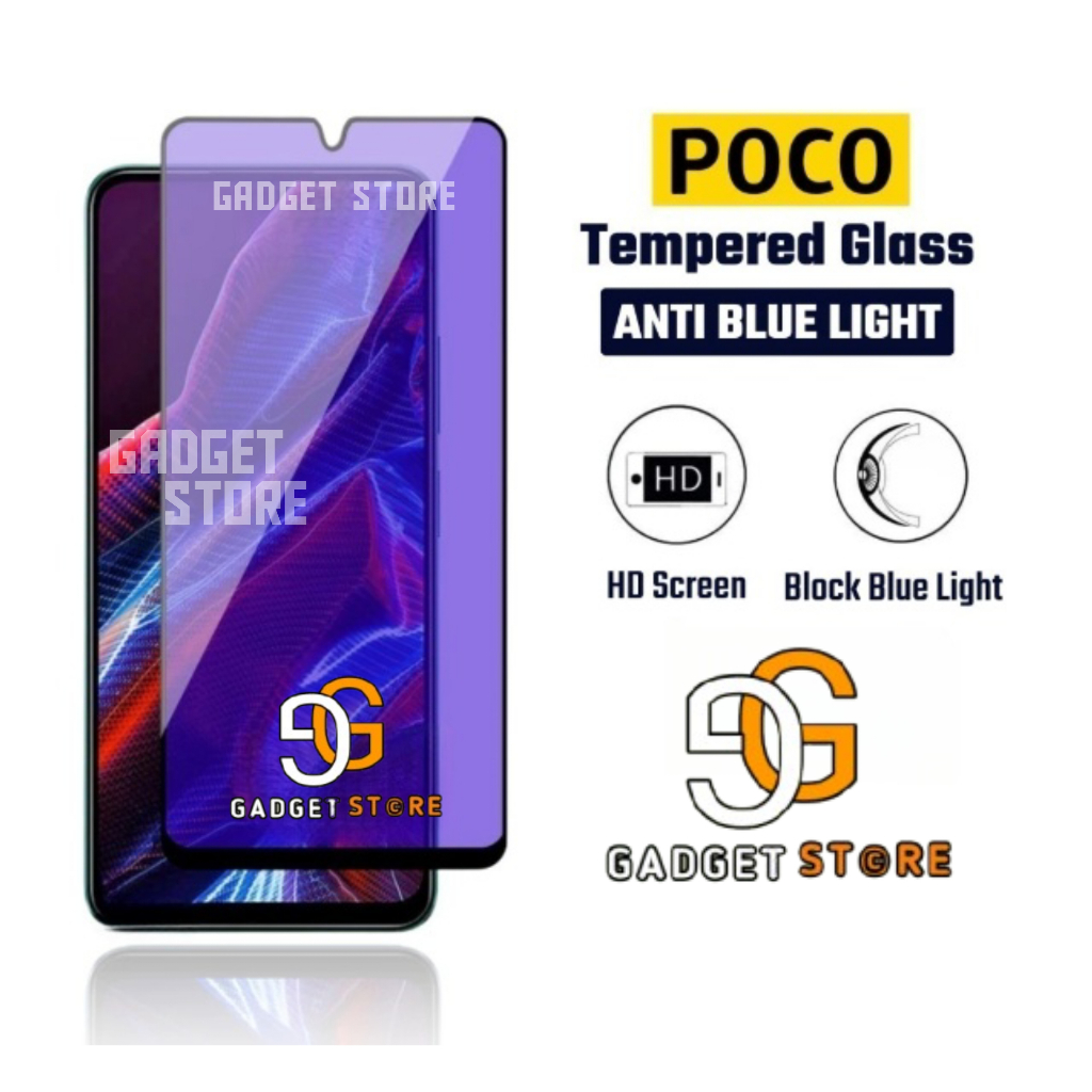 Jual Tempered Glass Anti Blue Light Xiaomi Poco M3 M3 pro M3 pro 5g M4 M4 pro M4 pro 5g M5 M5s ...