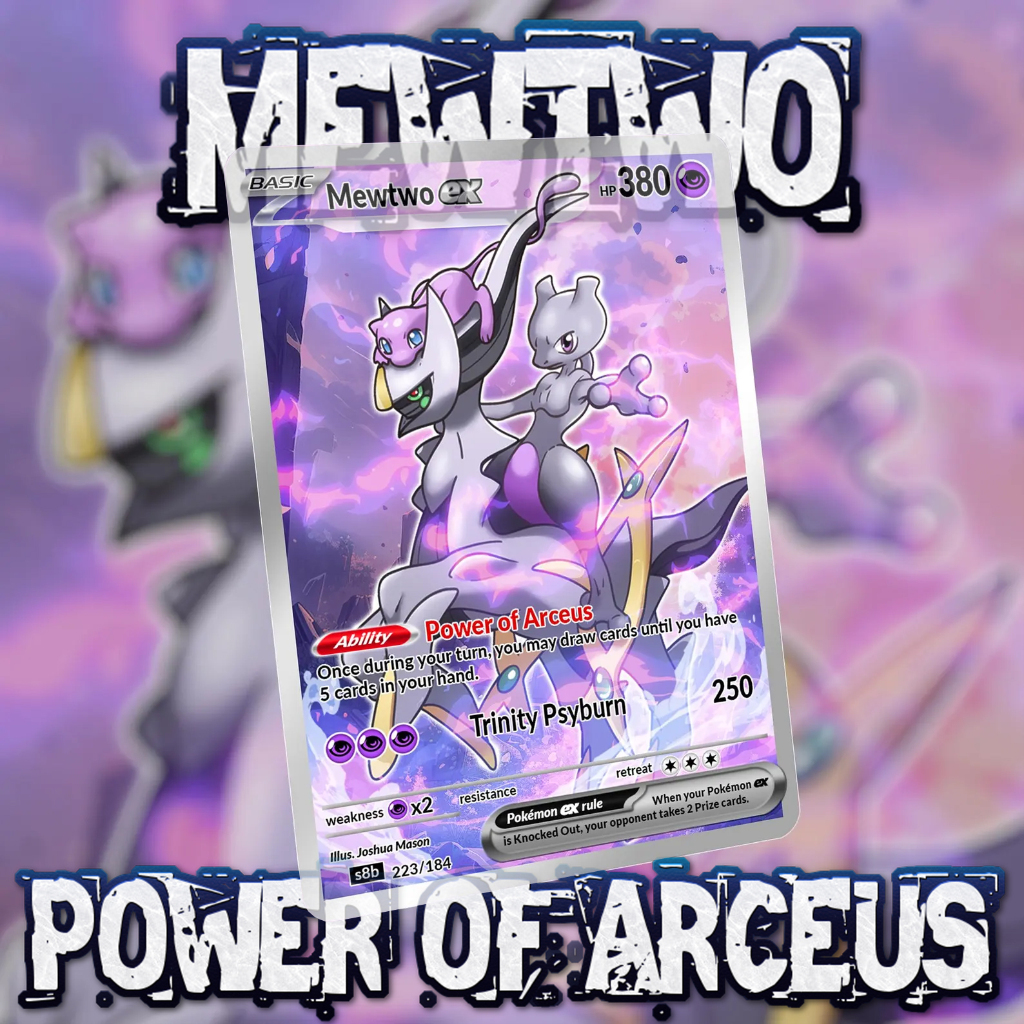Jual KARTU POKEMON TCG HOLOGRAM ENGLISH VERSION EX - MEWTWO POWER OF ...