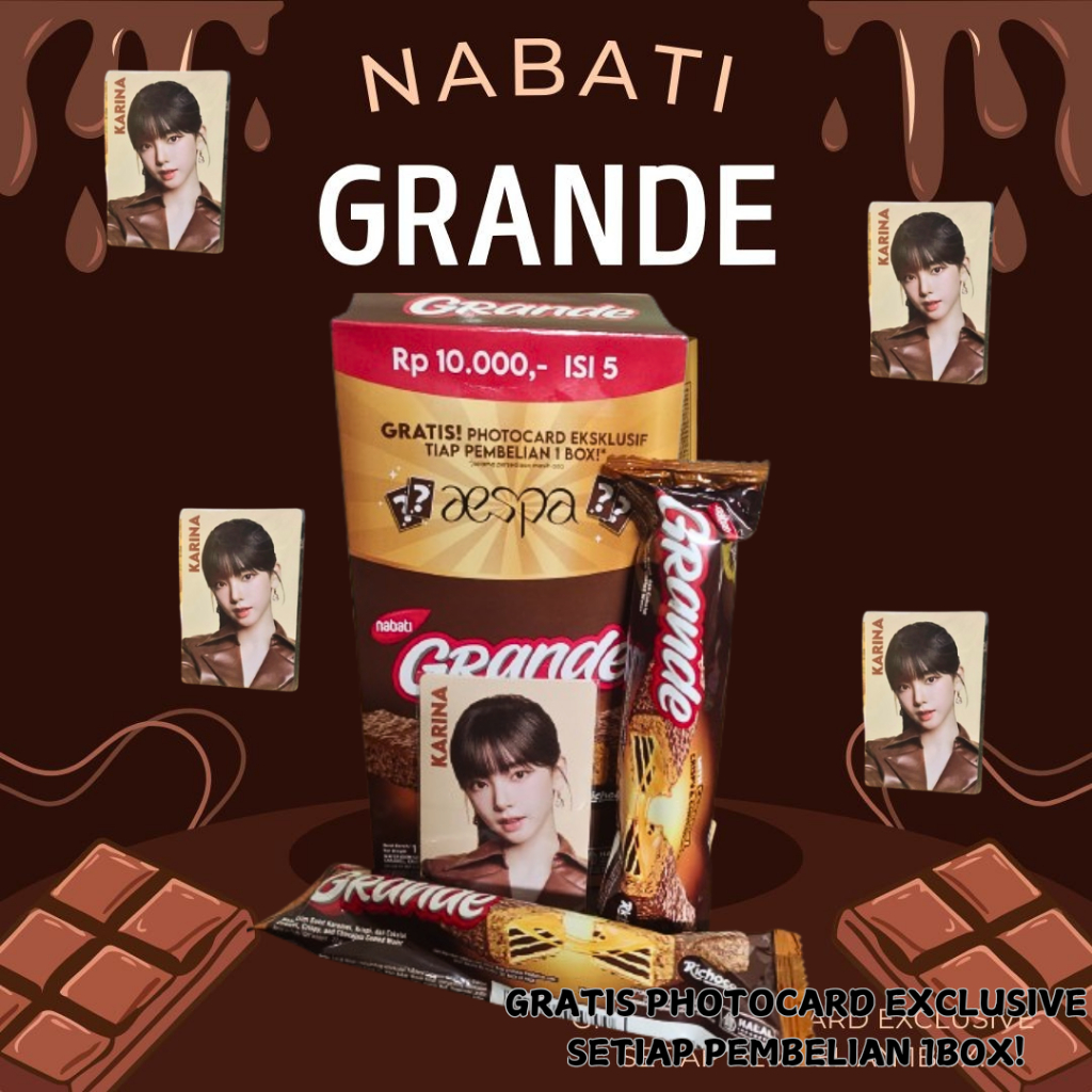 Jual NABATI GRANDE CRISPY CHOCOLATE CARAMEL GROSIR SNACK MURAH NABATI ...
