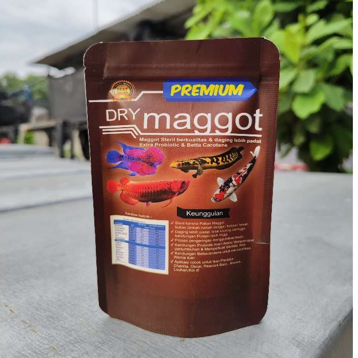Jual PREMIUM DRY MAGGOT, Magot Kering Steril plus Probiotic ...
