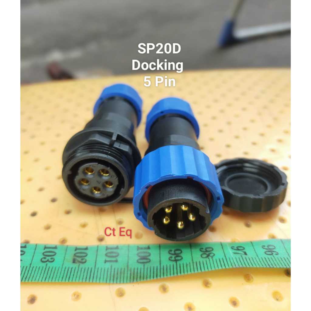 Jual SP20D 5 Pin Konektor Docking IP68 Plug Male n Socket Femaled sp20d ...