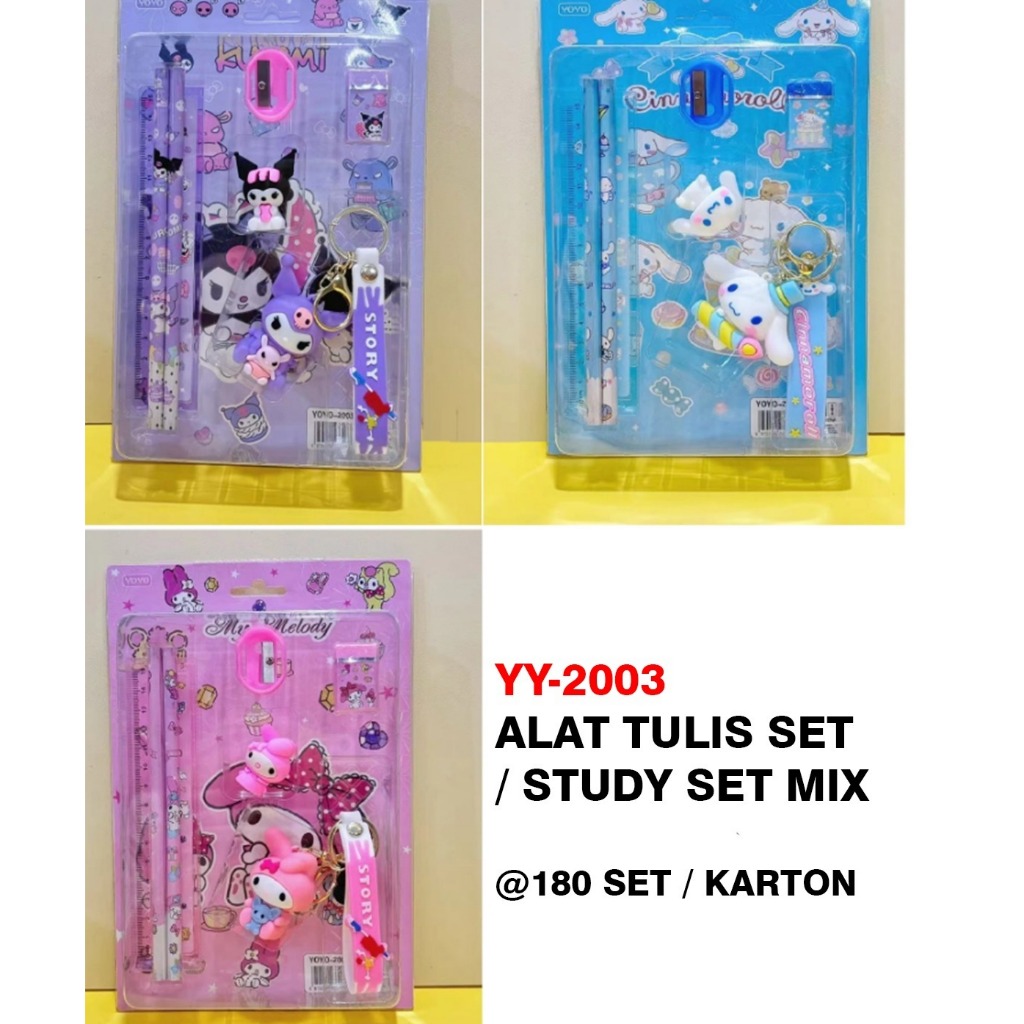 Jual Paket Alat Tulis Study Set Karakter Perlengkapan Sekolah | STUDY ...