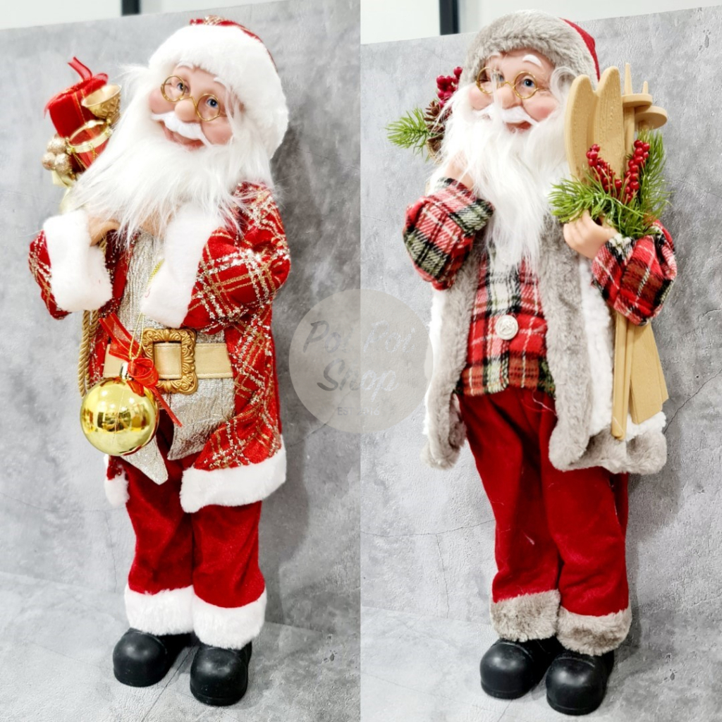 Jual Patung Santa Figur Boneka Sinterklas Jumbo 45cm Gerak Hadiah ...