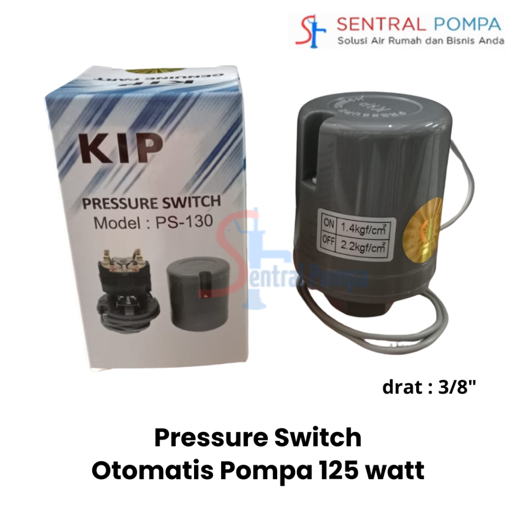 Jual Pressure Switch KIP 3/8 inch Otomatis Pompa Air PS-130 drat dalam ...
