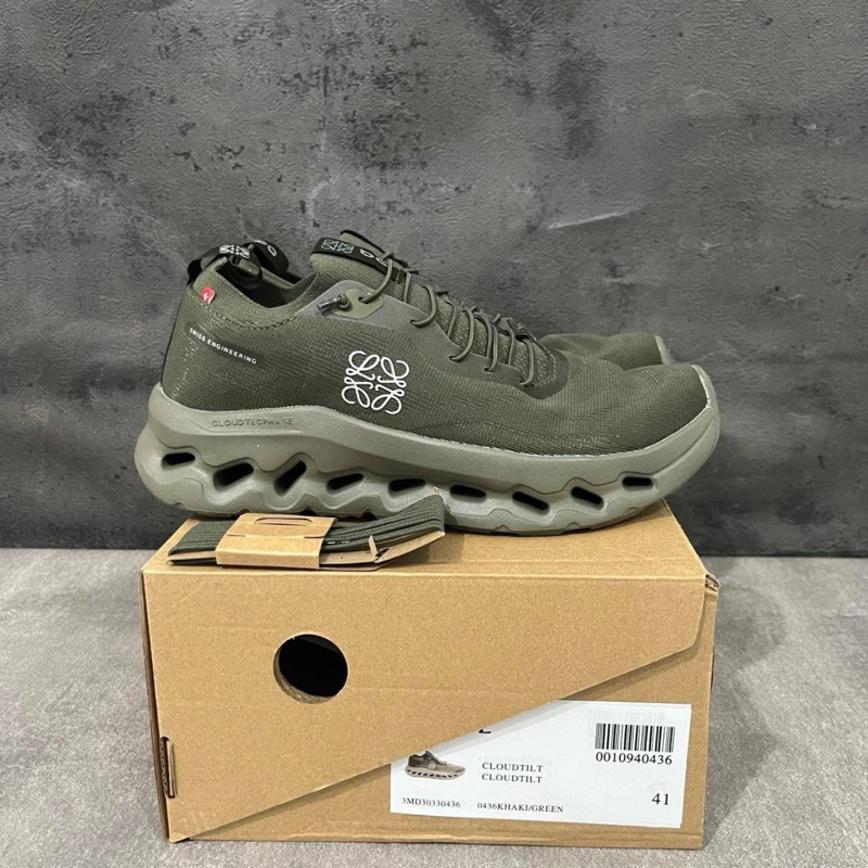 Jual Sepatu Loewe x On Running Cloudtilt Khaki Green | Shopee Indonesia