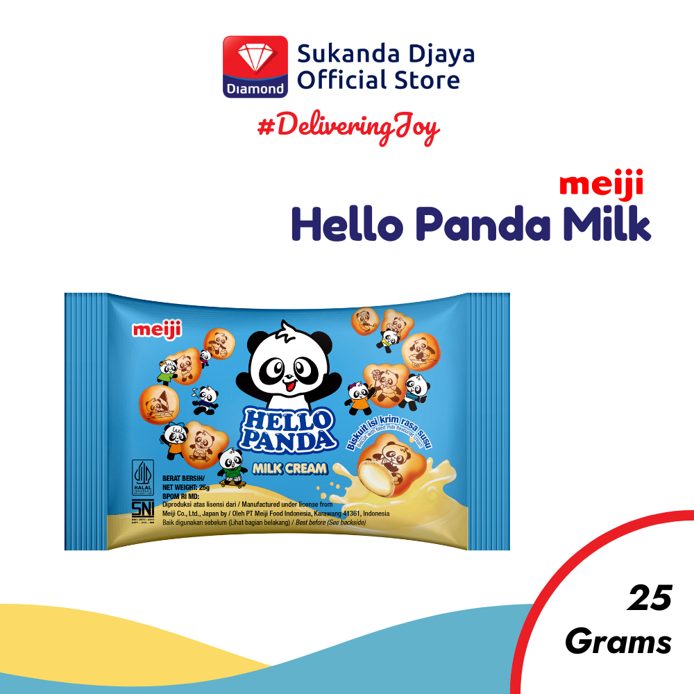 Jual Meiji Hello Panda Biskuit Milk Snack Ringan 25 Gr | Shopee Indonesia