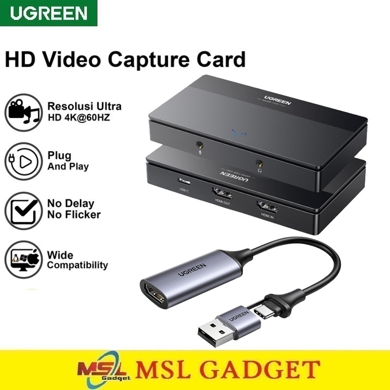 Jual UGREEN Video Capture Card HDMI to USB Type C Game Video Streaming ...