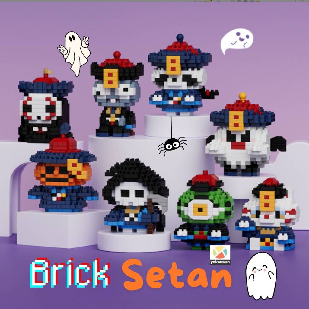Jual Yoksusun - Micro Brick Block kocak Setan Hantu party Collection ...
