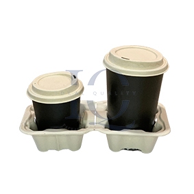 Jual Bagasse Take away Tray Minuman Nampan Gelas isi 2 Cup Natural ...