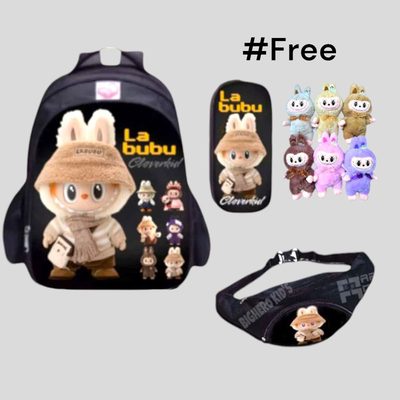 Jual COD Tas Gendong Ransel Sekolah Anak Perempuan Tk Motif Karakter Viral Labubu | Shopee Indonesia
