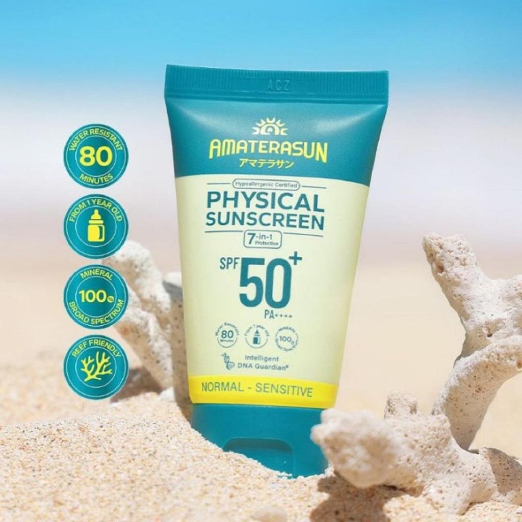 Jual AMATERASUN Physical Sunscreen SPF 50+ PA++++ - 30gr | Shopee Indonesia