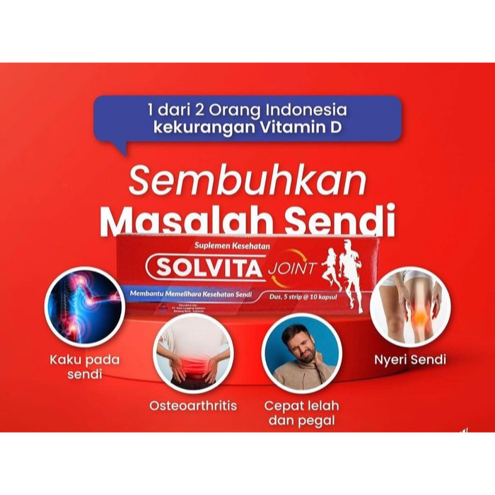 Jual SOLVITA JOINT 1 KAPSUL SOLVITA JOINT VITAMIN SENDI TULANG MURAH GROSIR | Shopee Indonesia