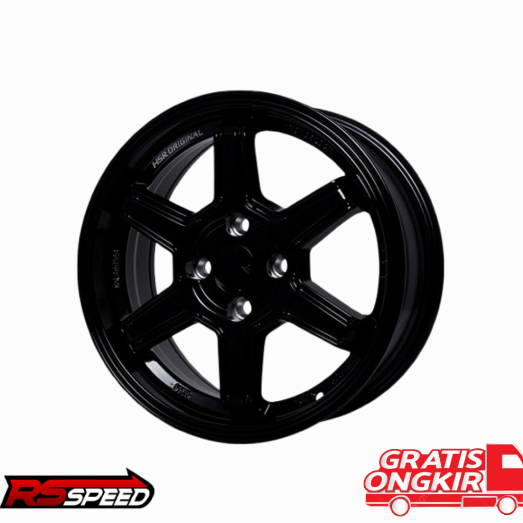 Jual Velg Palang HSR R15 Lebar 6,5 Lubang baut 4x100 Mobil Avega,City,Mazda2,Ceria,Swift Glossy ...