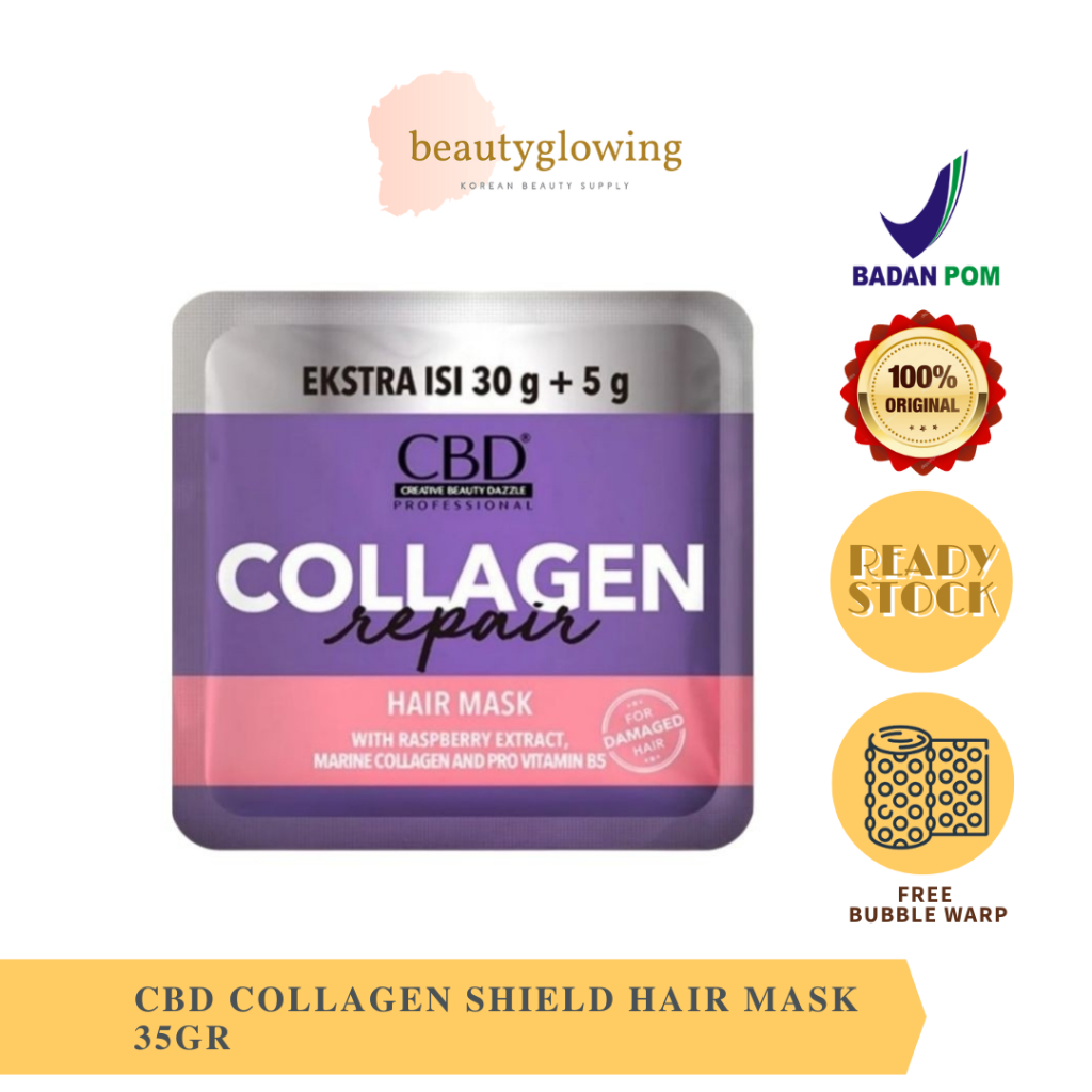 Jual CBD COLLAGEN HAIR MASK 35GR SACHET CREAMBATH MASKER RAMBUT ...