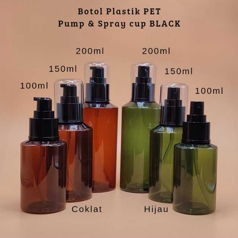 Jual Botol Pump Spray skincare Pump Spray 100ml 150ml 200ml Botol Lotion Botol Sabun Mandi gel ...