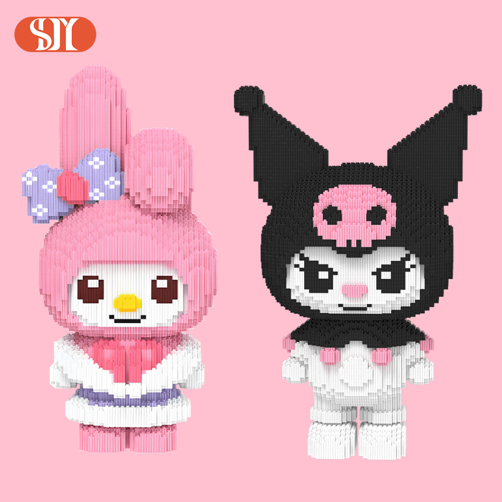 Jual Nano Block Brick 1Set Sanrio Kuromi Melody Big Karakter Animasi 3D ...