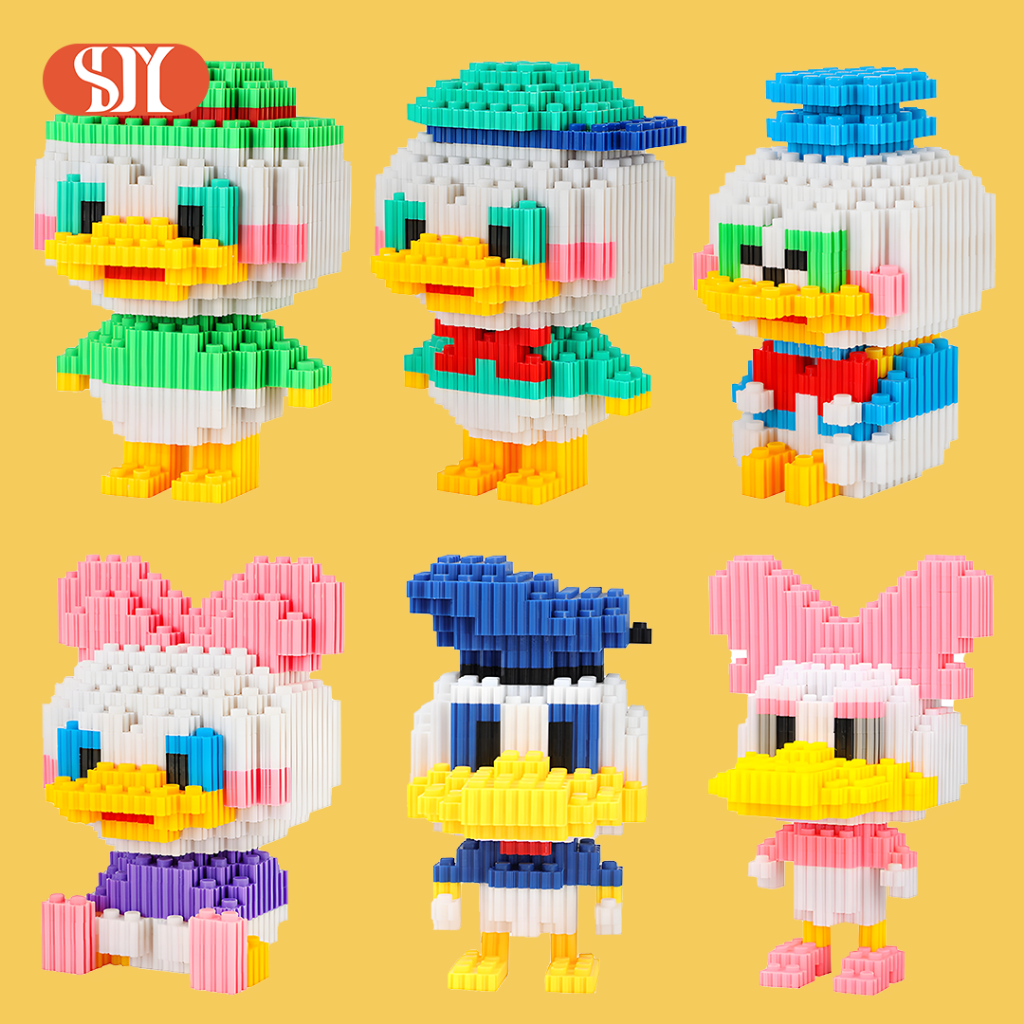 Jual Nano Blocks Bricks Disney Donald Duck Daisy Duck Mini 3D Model ...
