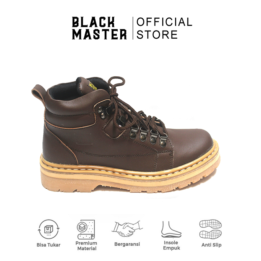 Jual BLACK MASTER Sepatu Boots Rockers Pria Hardrock Sb Underground ...