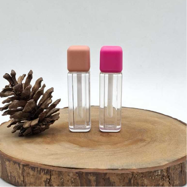 Jual BOTOL LIPGLOSS 5,5 ML KOTAK BENING CAP PINK MAGENTA / KREM / CREAM ...