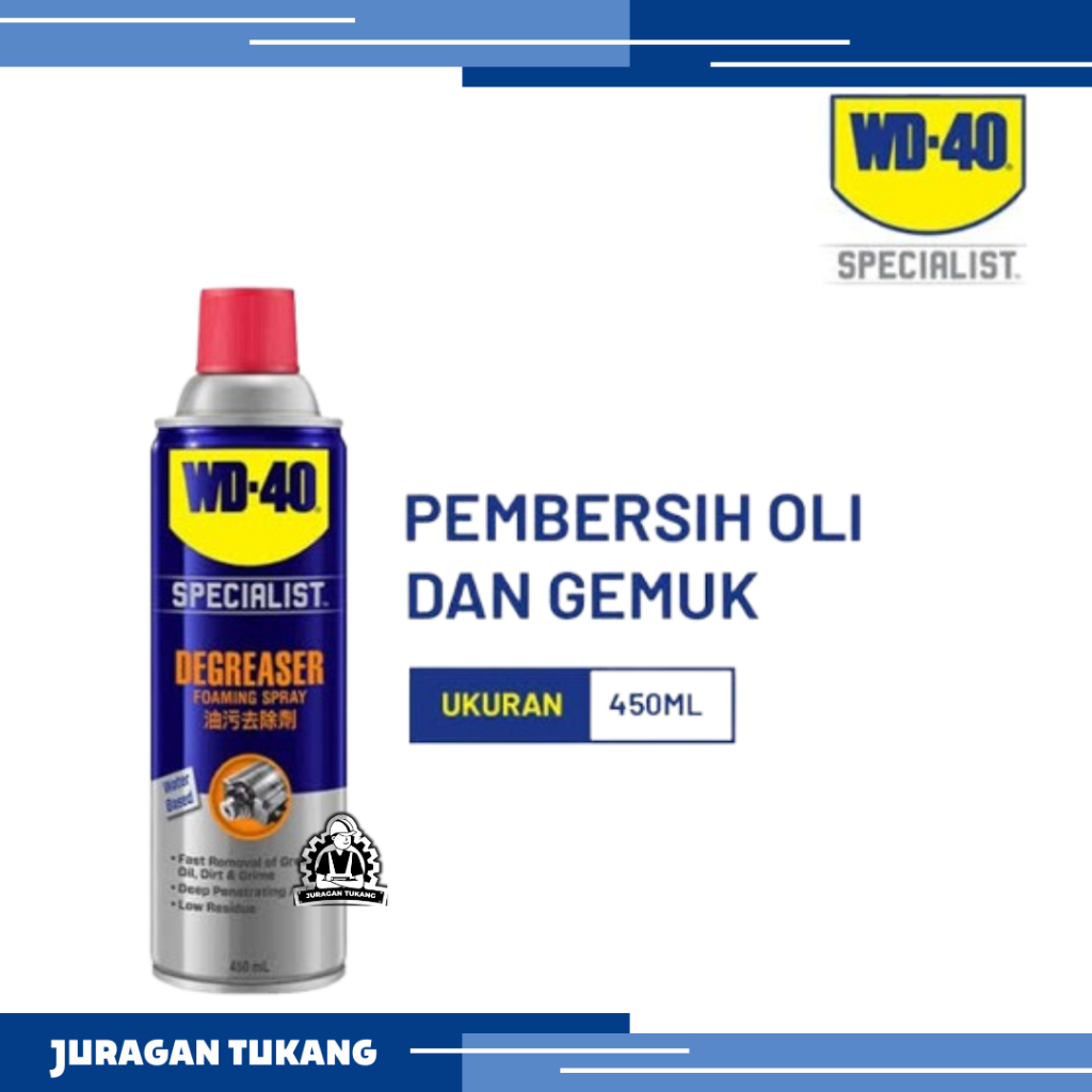 Jual WD-40 Specialist Degreaser 450ml - Pembersih Oli Gemuk Noda WD-40 ...