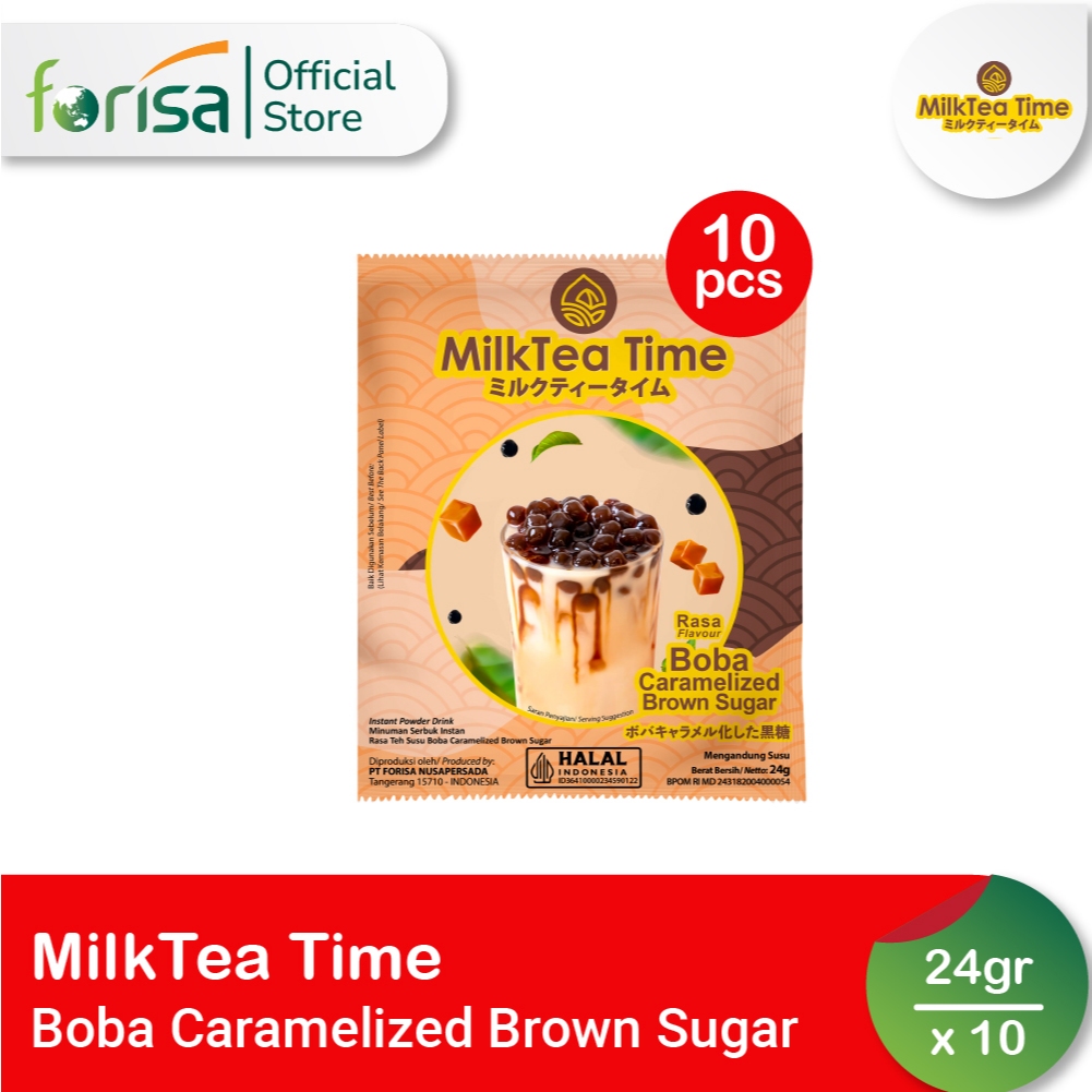 Jual Milk Tea Time Boba Caramelized Brown Sugar 10 Pcs 1 Renceng ...
