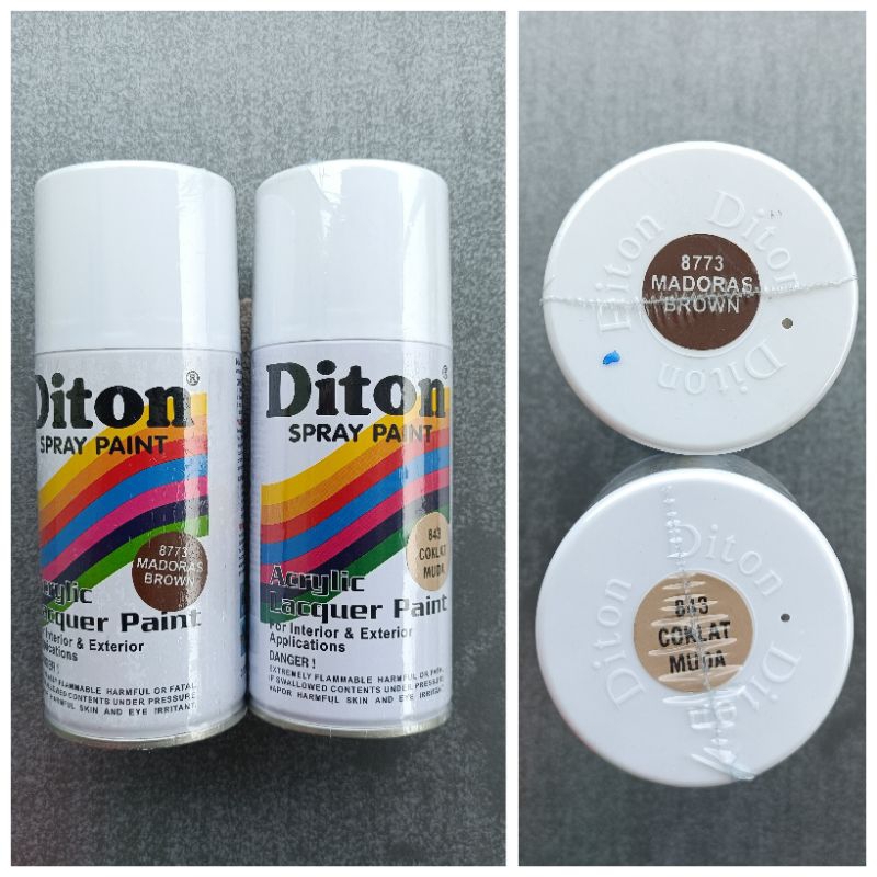 Jual Diton Spray Paint 300 cc Cat Semprot Grup Warna Coklat | Shopee ...