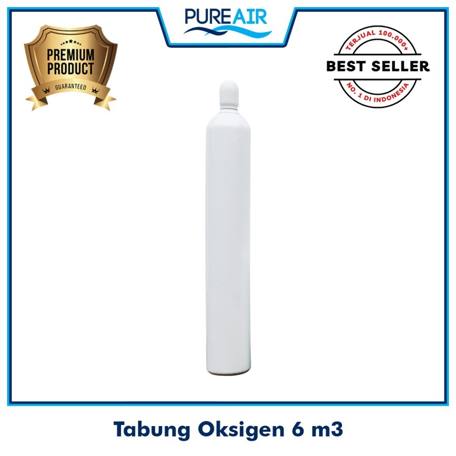 Jual Tabung Oksigen 6m3 Lengkap 40 Liter Full isi Oxygen Besar | Shopee ...