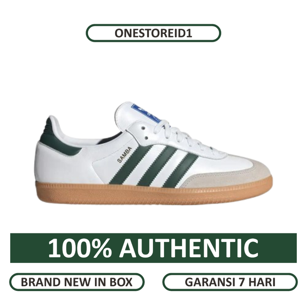 Jual Adidas Samba OG White Collegiate Green Gum (100% Authentic) | Shopee Indonesia
