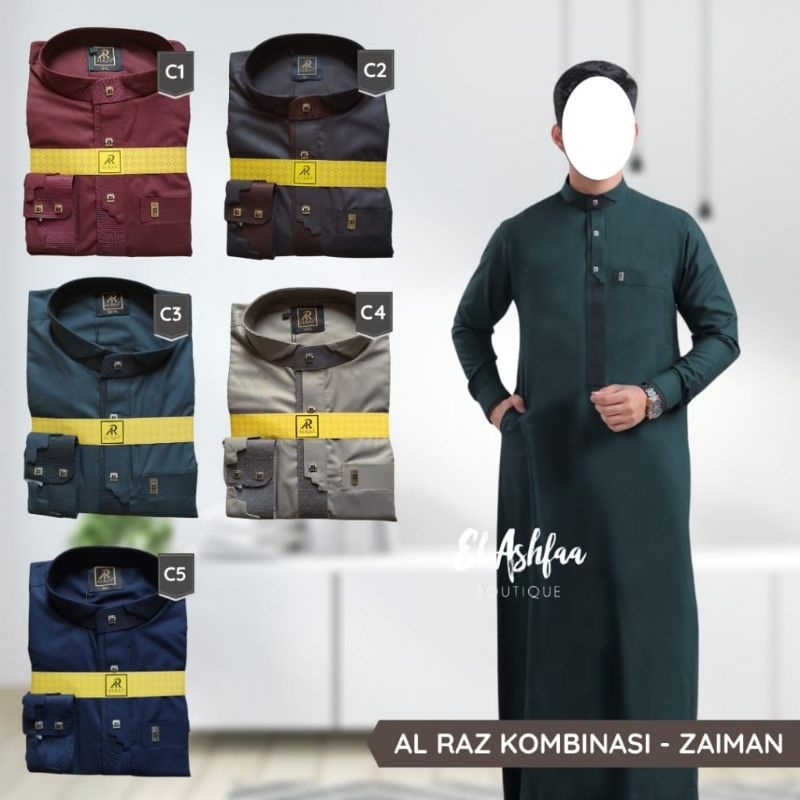 Jual Jubah Saudi | Gamis Pria | Al Raz Kombinasi Zaiman - El Ashfaa ...