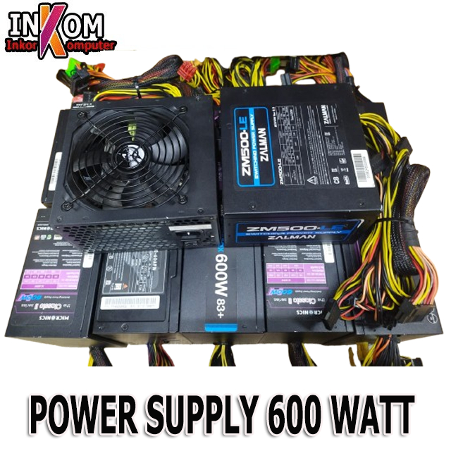 Jual Power Supply PSU 600WATT / PSU POWER SUPPLY 600W PURE | Shopee Indonesia