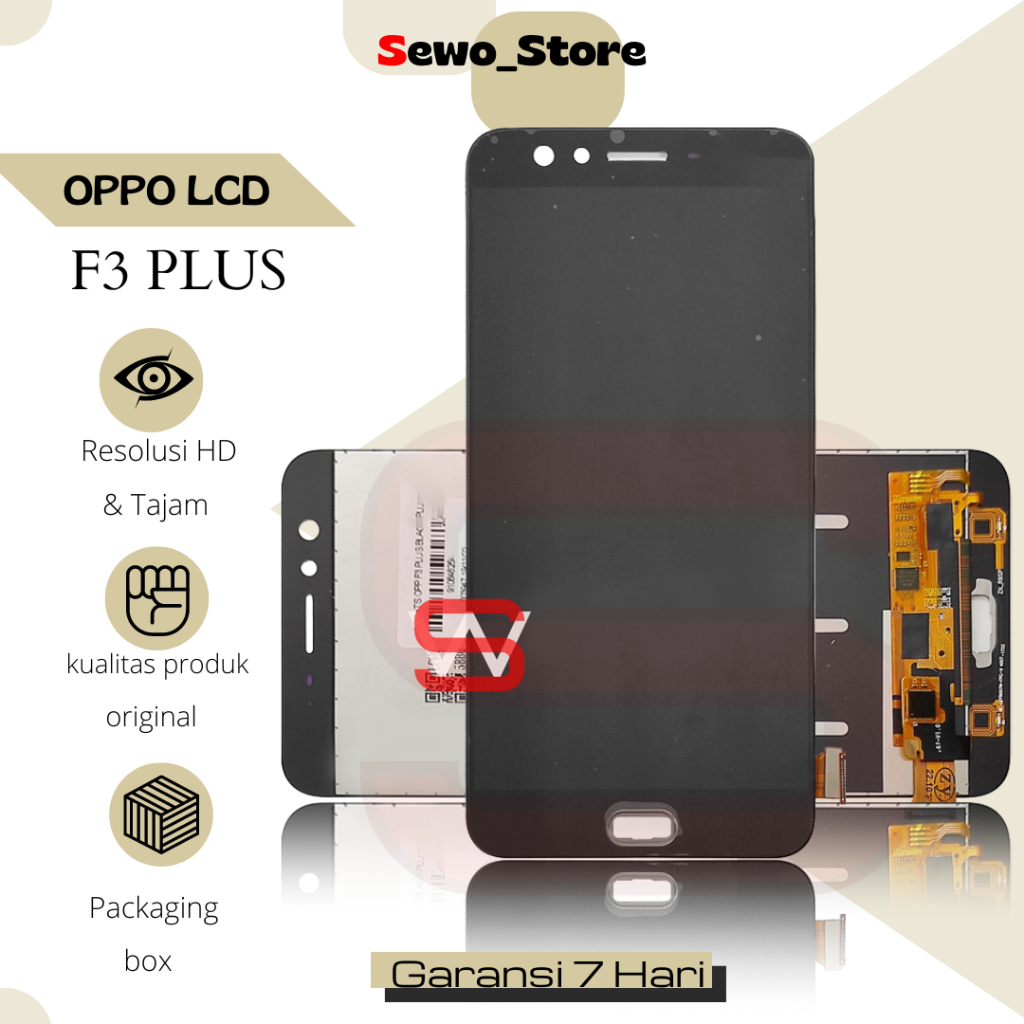 Jual LCD TOUCHSCREEN OPPO F3 PLUS / F3 + ORIGINAL FULLSET COMPLETE ...