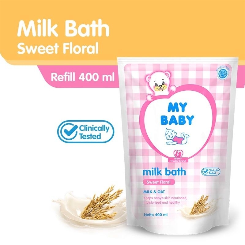 Jual MY BABY REFILL ( MILK BATH ) SWEET FLORAL (400ML) | Shopee Indonesia