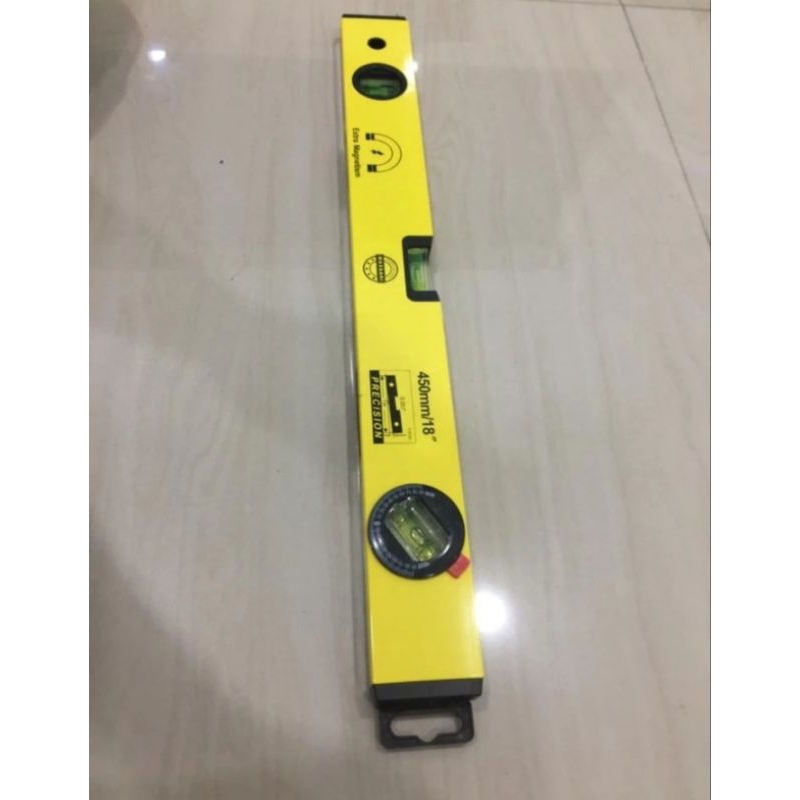 Jual waterpas MASSAKI magnet kuning 18 inchi waterpass penggaris 45cm ...