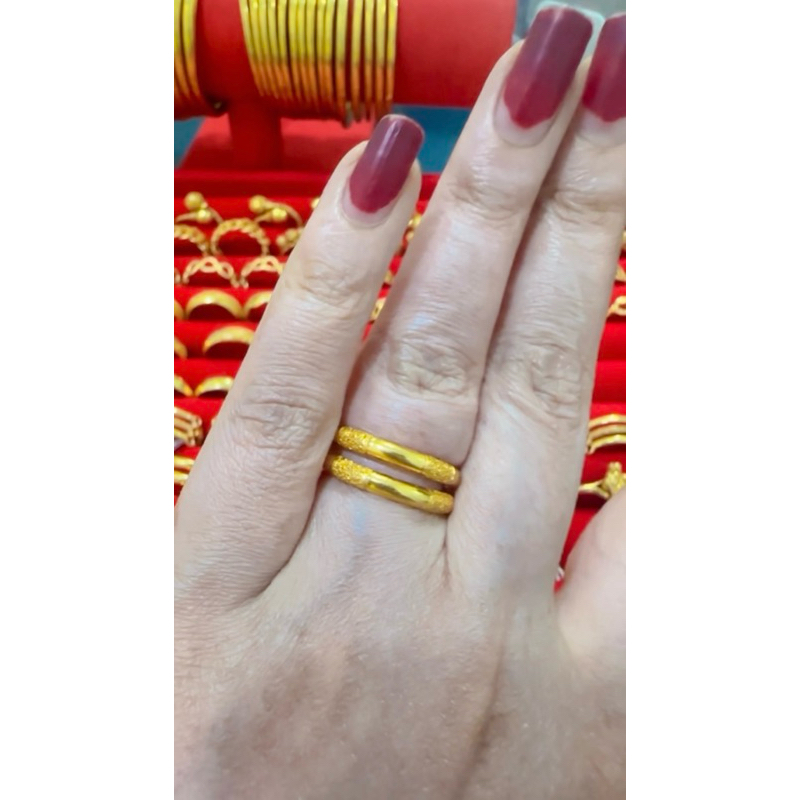 Jual CICCIN LILIT PASIR LURUS LAPIS EMAS CRYSTAL AWET DI PAKAI SETIAP ...