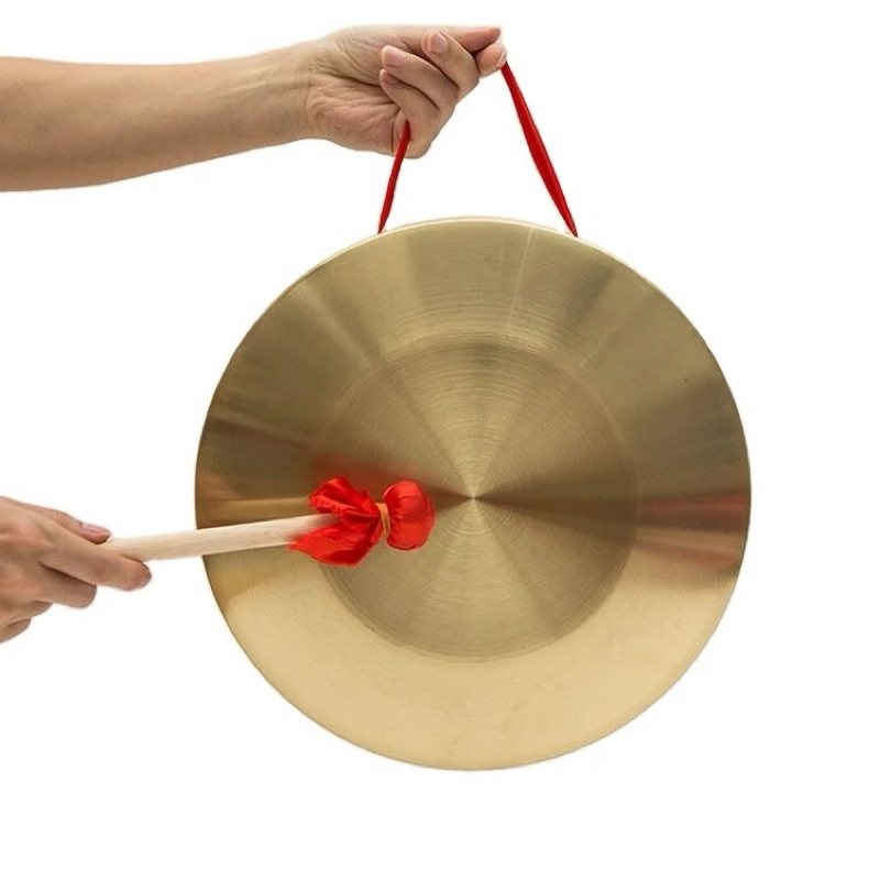 Jual 18CM Gong Cina Gong Tangan Perunggu Gong Luo Kuningan Mainan Musik ...
