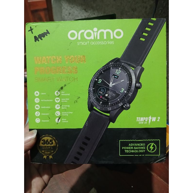 Jual Oraimo Tempo w2 Jam tangan smartwatch dan fitnes Tracker | Shopee ...
