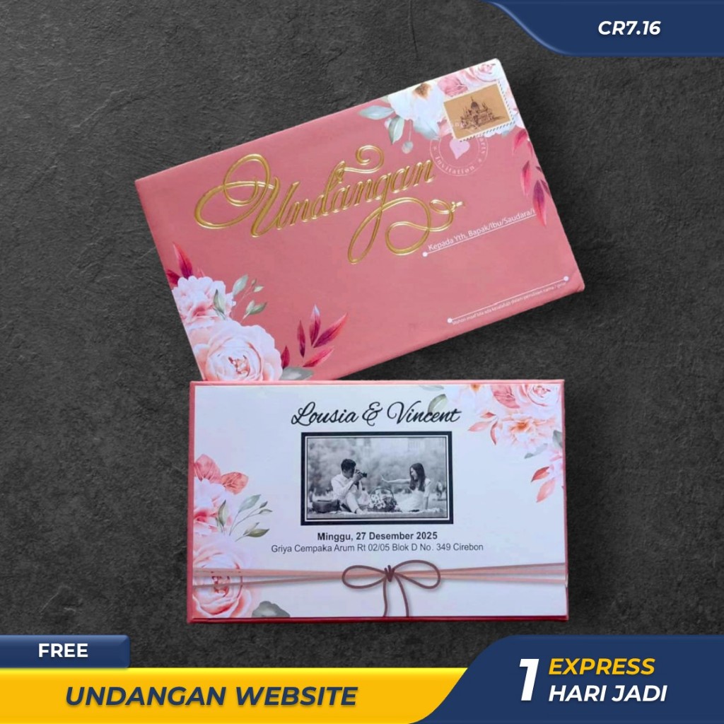 Jual CETAK UNDANGAN PERNIKAHAN KHITANAN AESTHETIC ELEGANT SIMPLE MURAH ...
