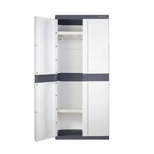 Jual Lemari Pakaian Plastik Elegan Dua Pintu Arisa CA102A | Shopee Indonesia