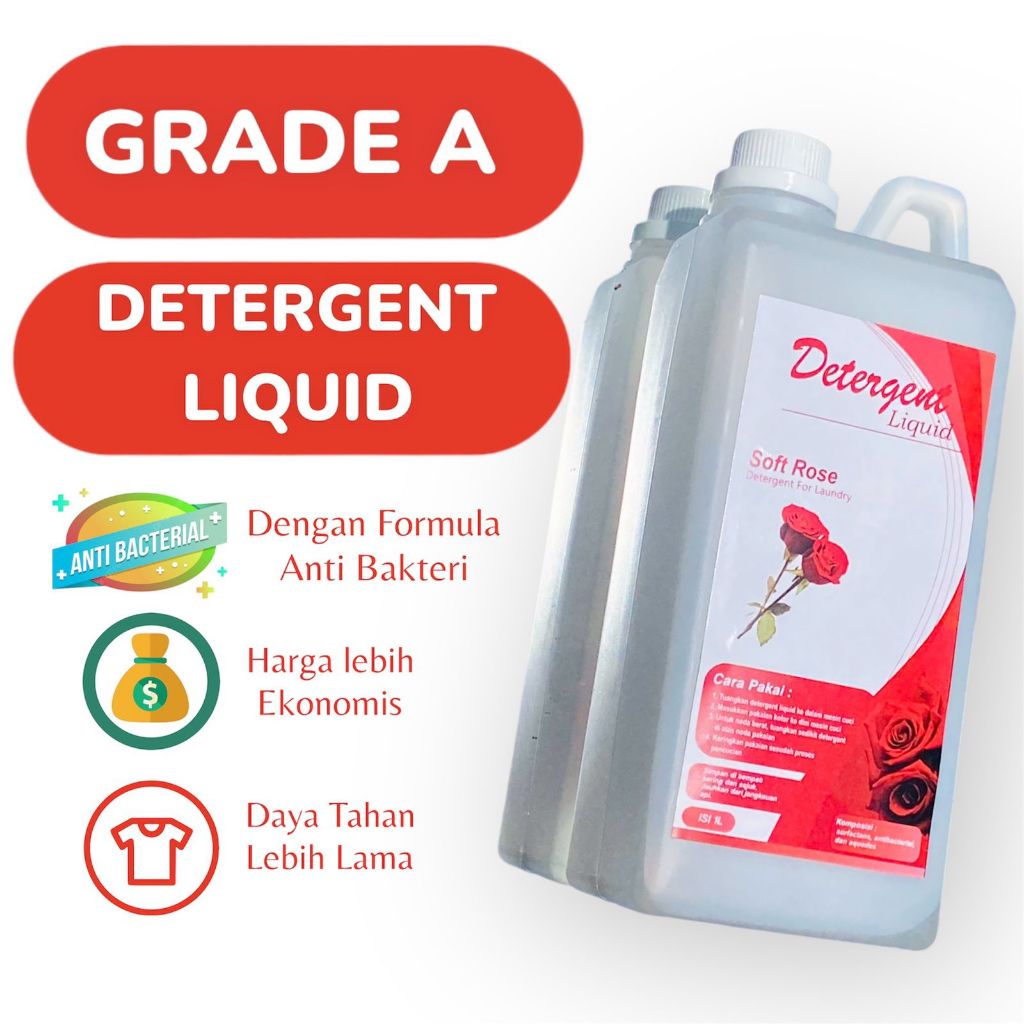 Jual Deterjen Cair Rose 1L / Detergent Liquid / Detergen Laundry | Shopee Indonesia