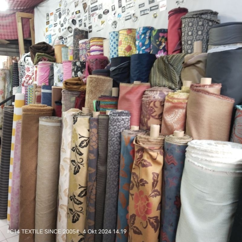 Jual HARGA/1 M | BAHAN KANVAS TEBAL / KAIN KAKU TEBAL / CANVAS MOTIF ...