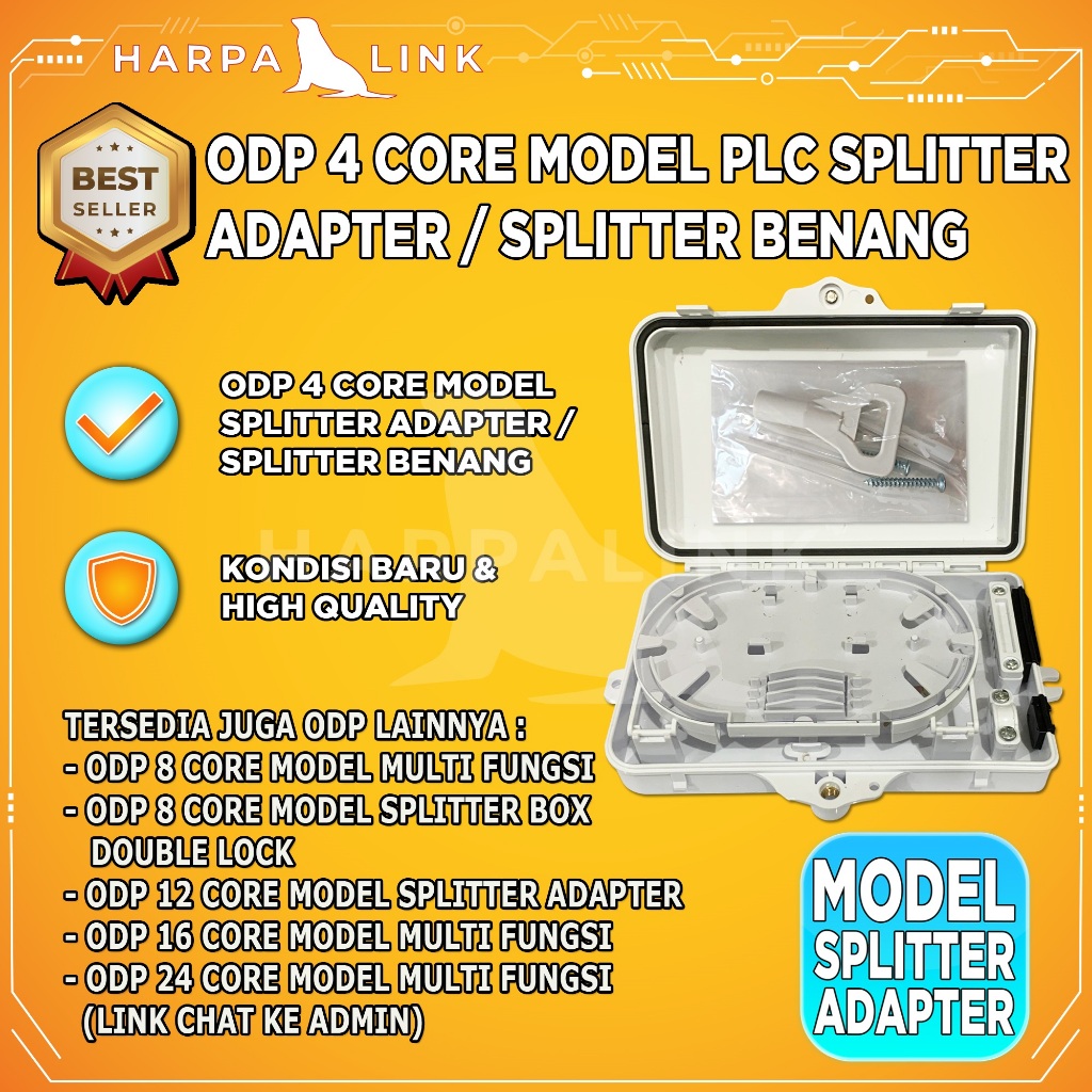 Jual ODP 4 Core / ODP Mini 4 Core Kosongan Model PLC Splitter Adapter Outdoor Box ODP 4 Core Box ...