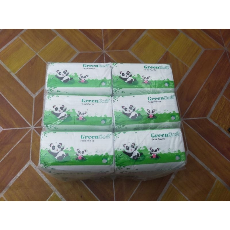 Jual Tisu GreenSoft Facial Pop Up 1 pack isi 6 pcs (tisu kecil ...