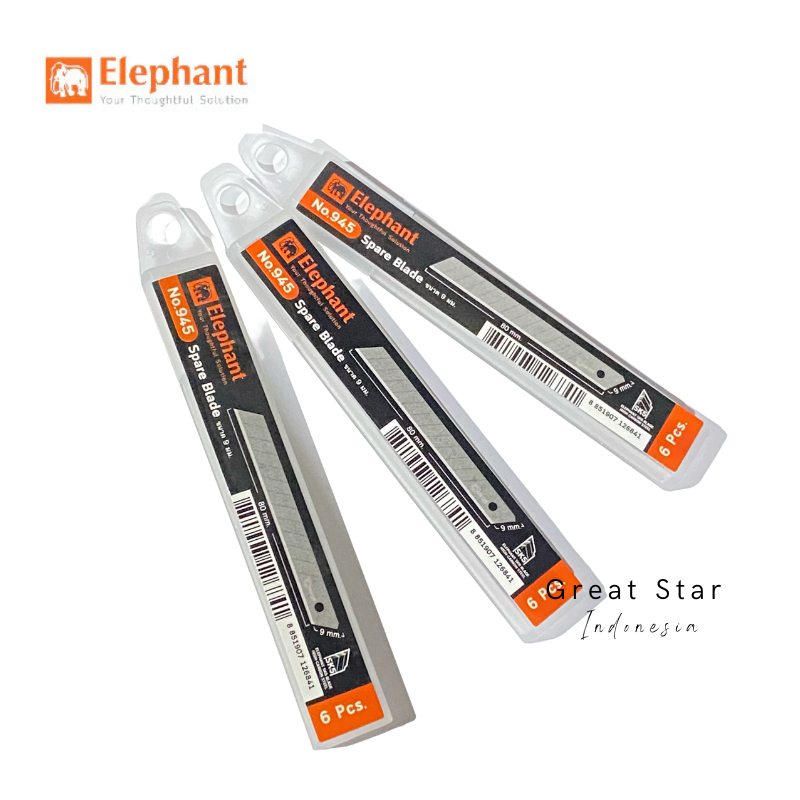 Jual Isi Cutter Elephant isi 6 Strip/Tube | Shopee Indonesia