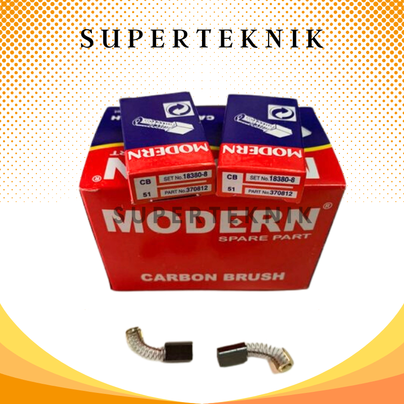 Jual Carbon Brush 51 (20 Set) Modern / Carbon Brush CB 51 Modern Spul ...