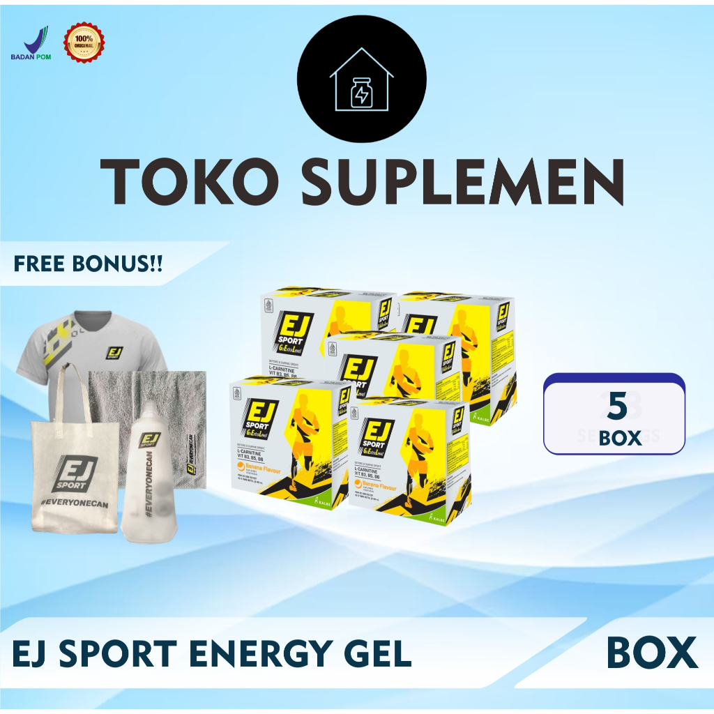 Jual EJ Sport Gel 5 BOX extra joss Energy Gel STAMINA SISGO GU L ...